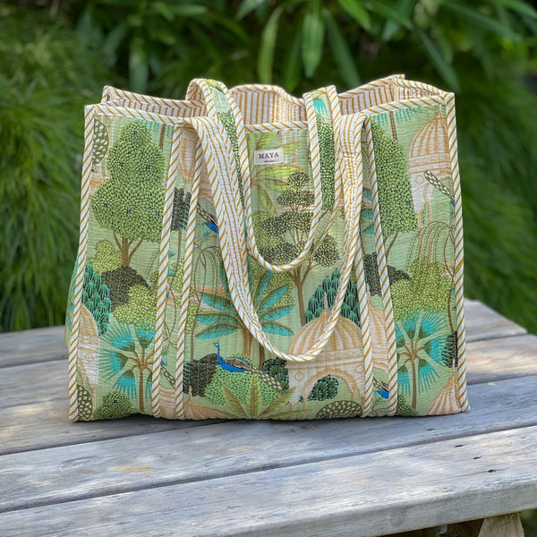 Reversible Totes - Shades of Green (8 Patterns)